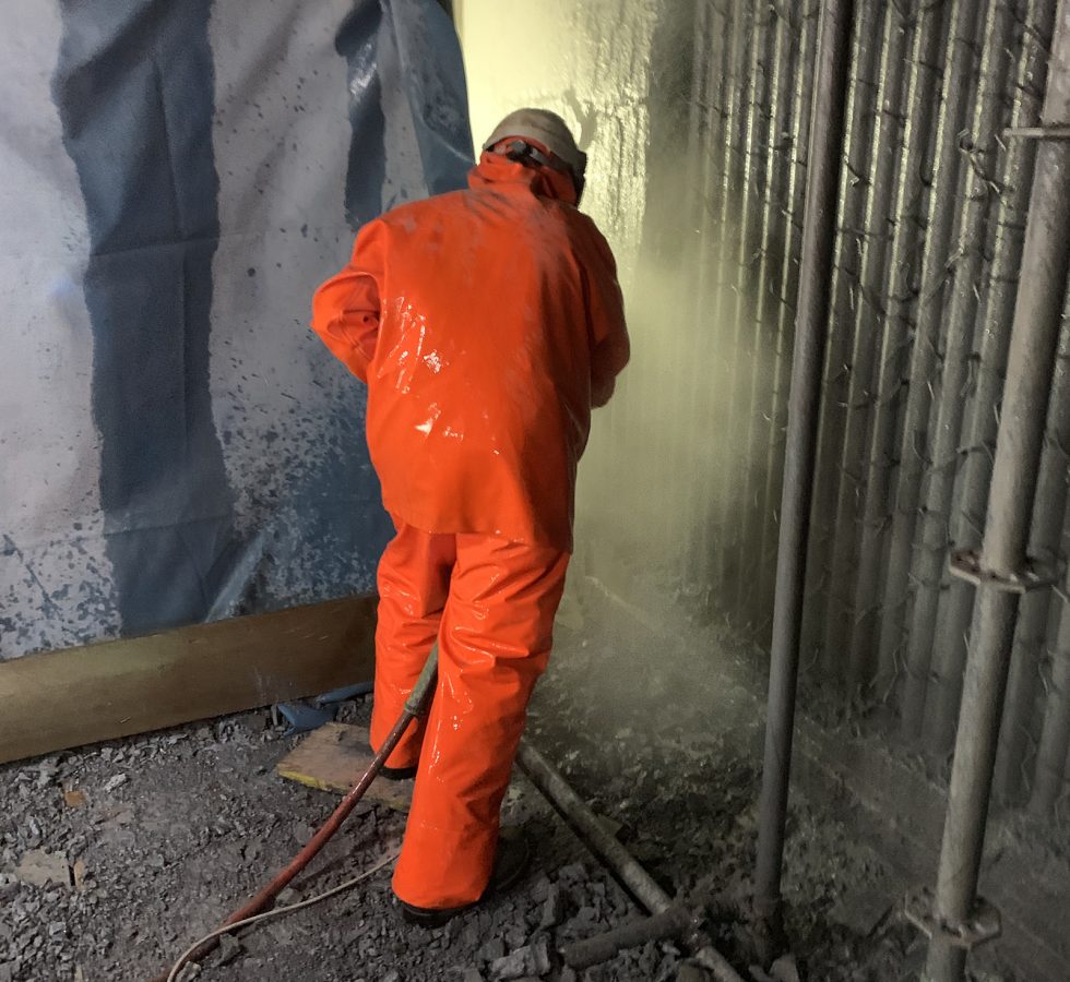 Hydro Demolition: Hydroblast work on International Refectory